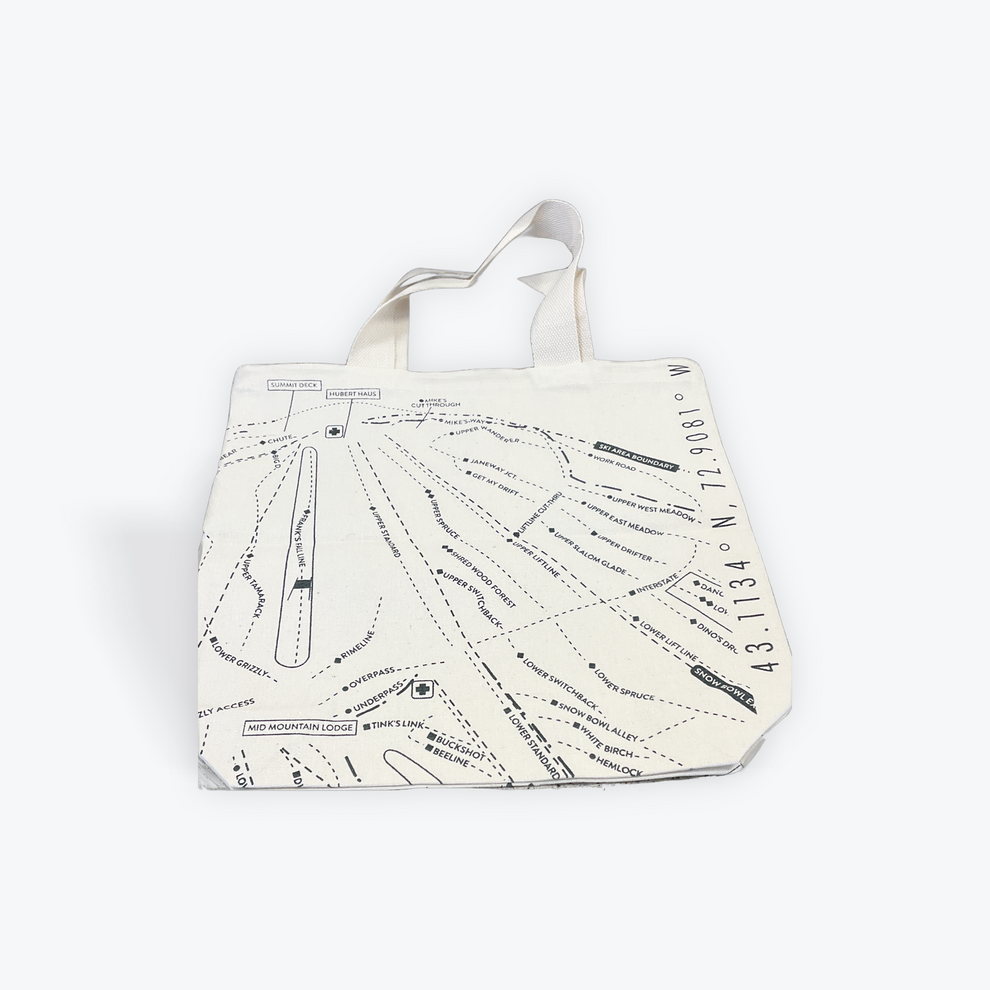 Stratton Trail Map Tote Bag